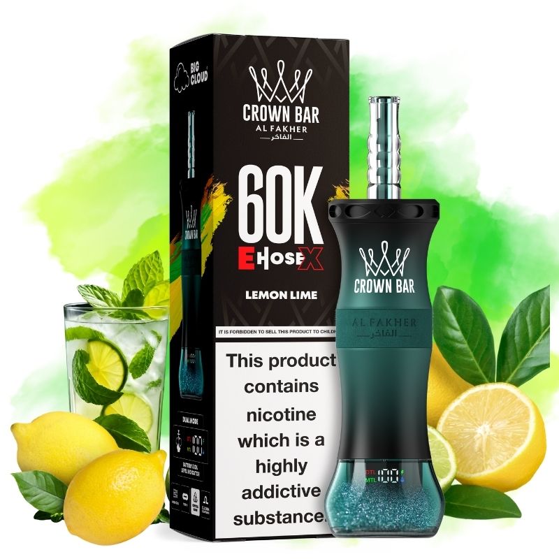 Al Fakher 60K E-hose X Lemon Lime | Preis €17,18 | großhandel Deutschland